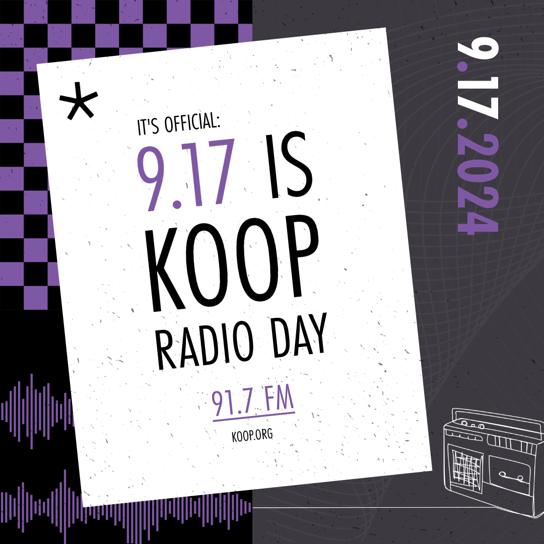 September 17 is KOOP Radio Day in Austin! - KOOP Radio 91.7 FM